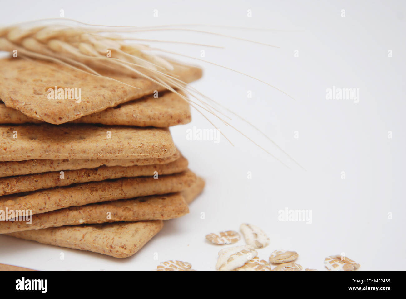 Healthy Natural Diet and Fitness Wholegrain Biscuits Stock Photo - Alamy
