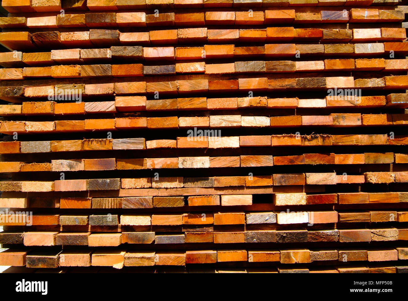 stack of lumber with the background Stock Photo - Alamy