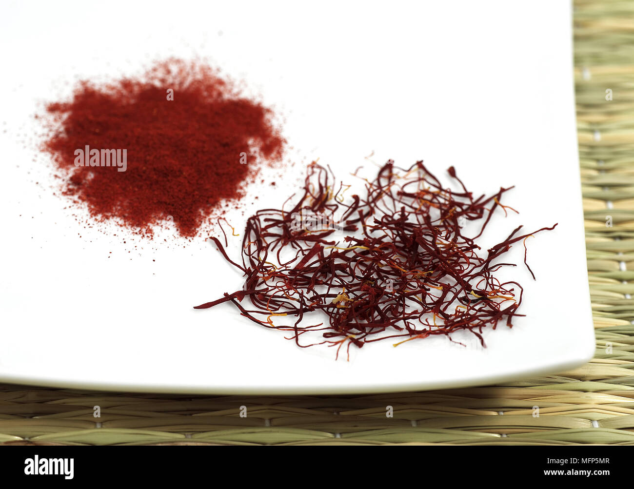 Plate with Saffron Extracted from Saffron Crocus Flower Stigmas, crocus ...