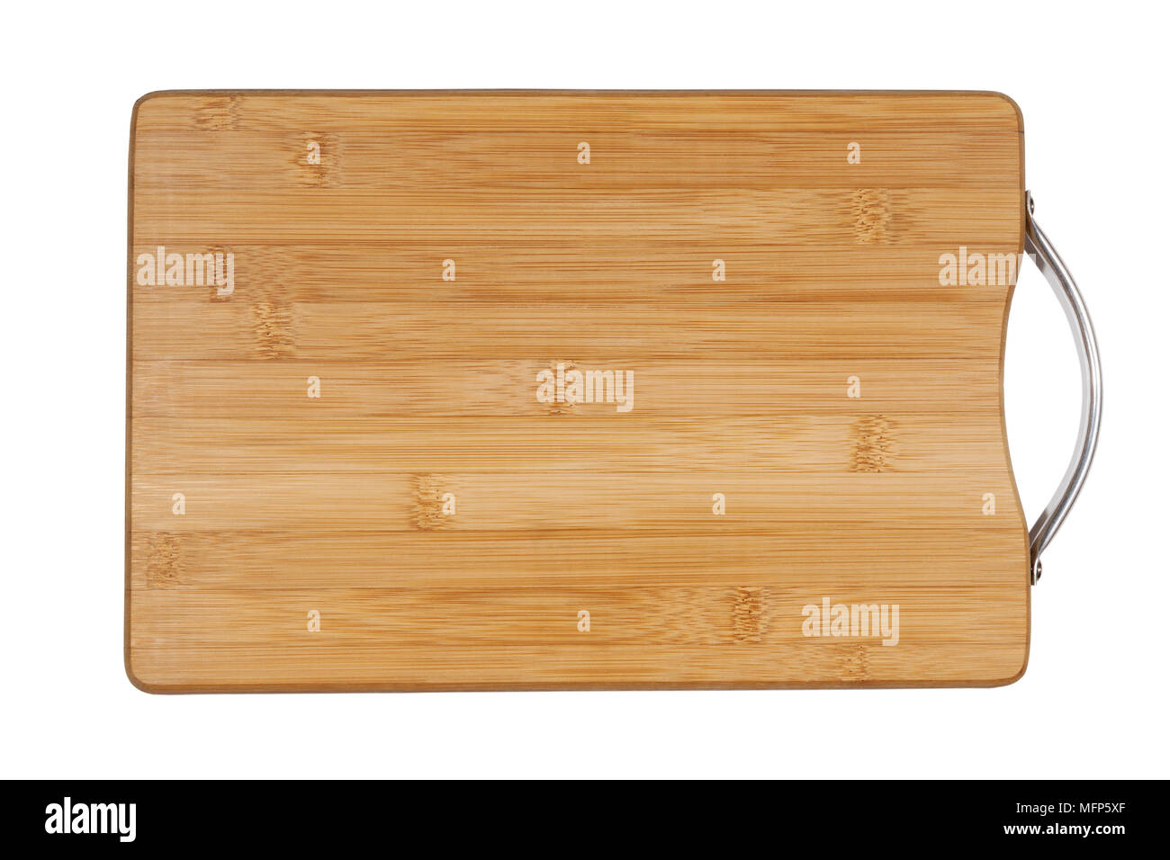 Wood chopping board. Close-up. Isolated on white background Stock Photo ...