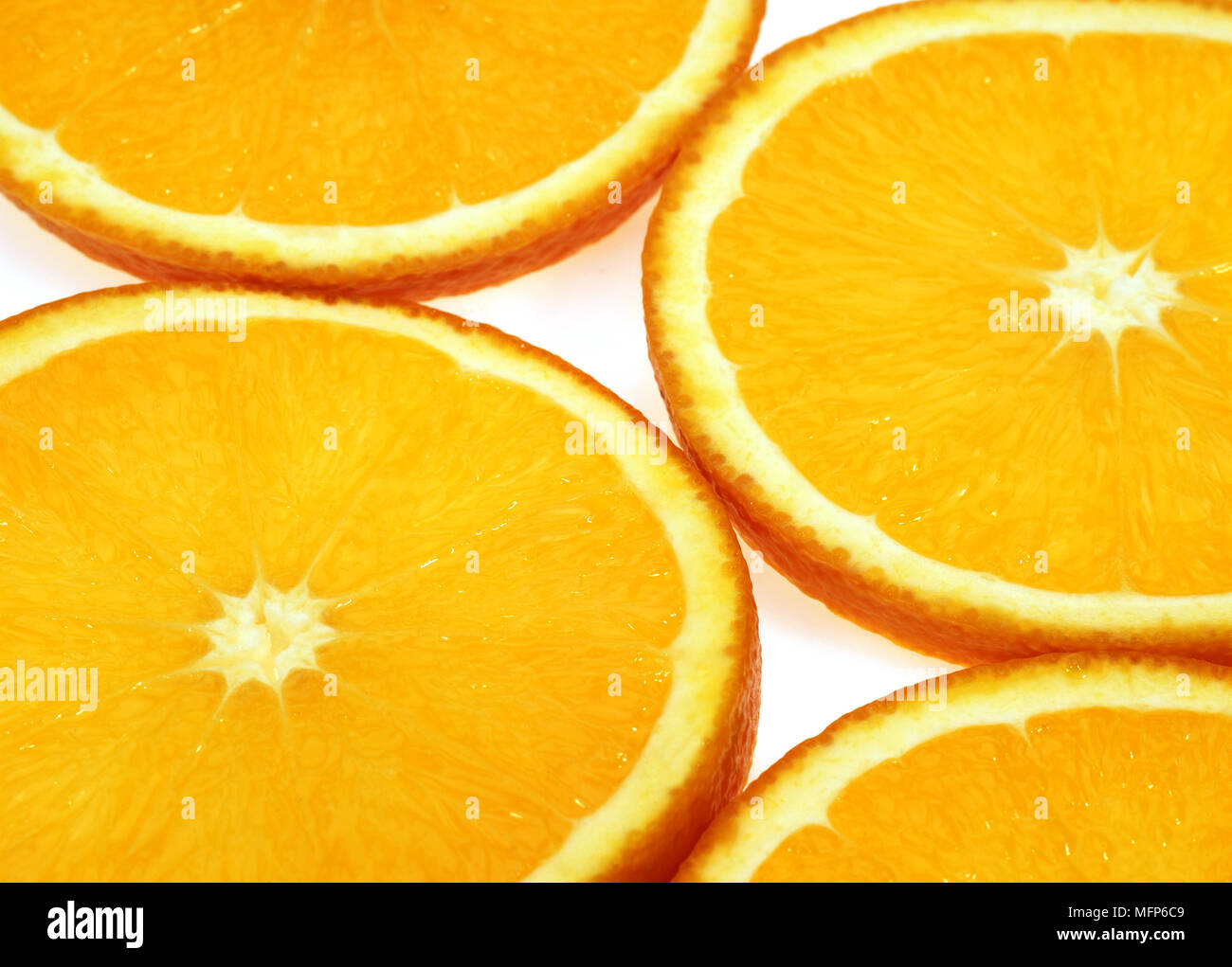 Orange, citrus sinensis, Fruits against White Background Stock Photo ...