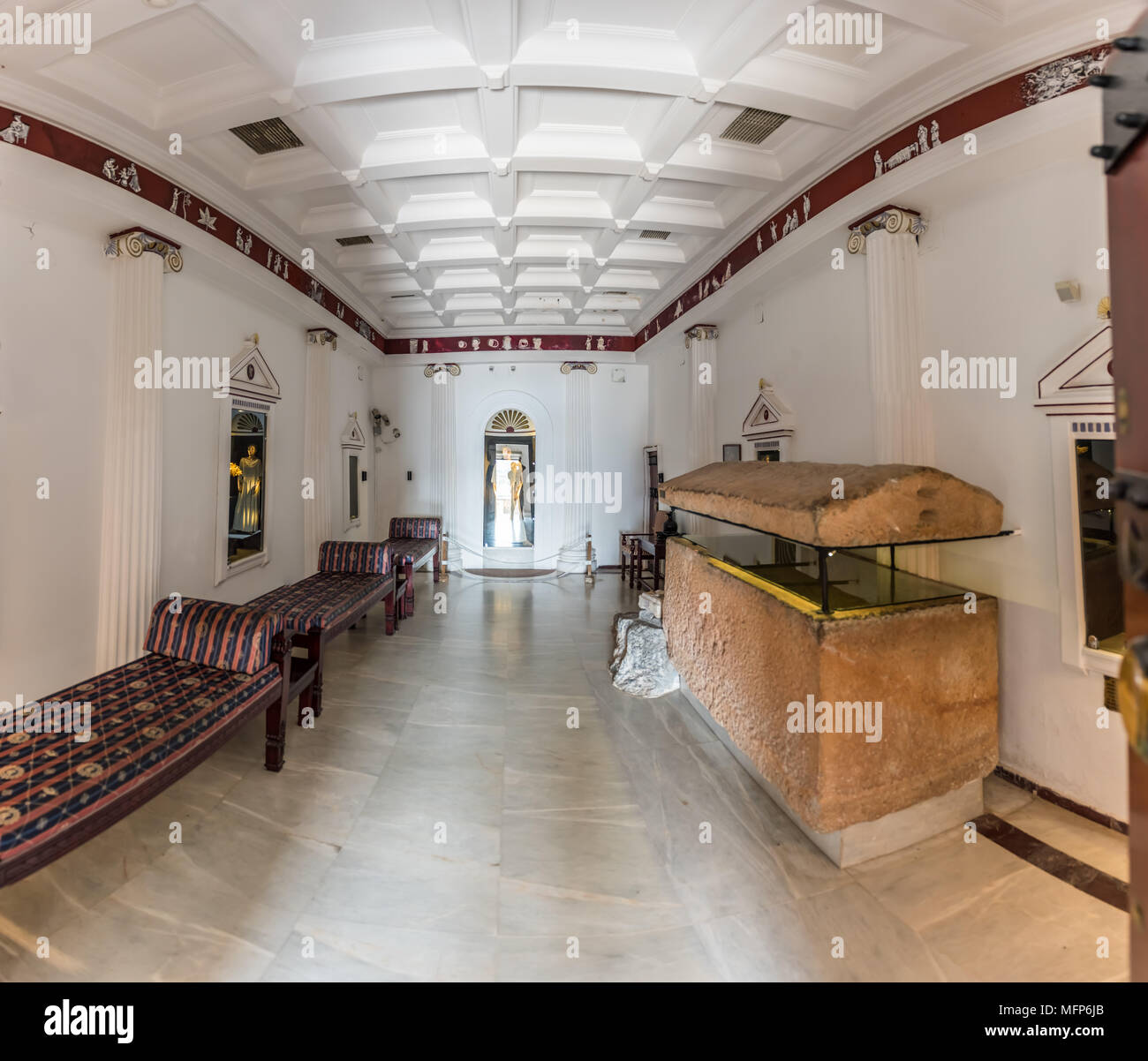 Interior view of Castle of St. Peter or Bodrum Castle, Turkey.23 August ...