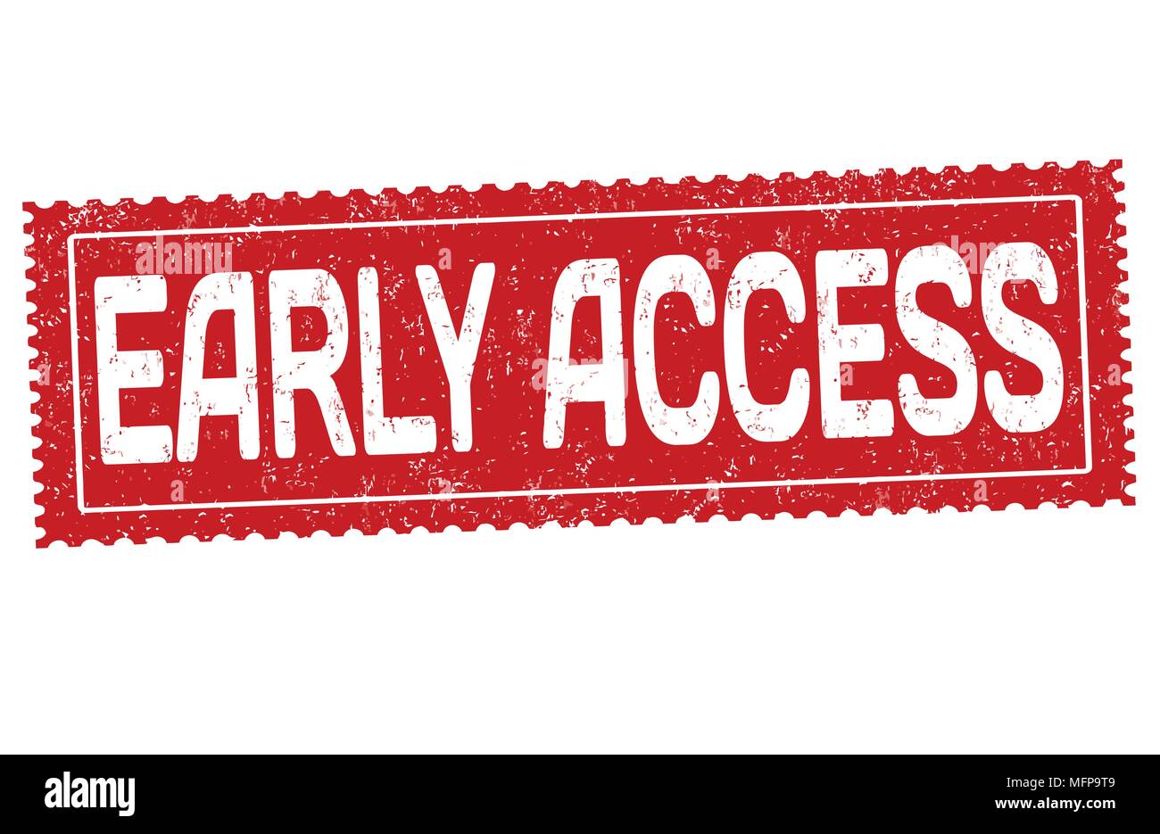 Early access grunge rubber stamp on white background, vector ...
