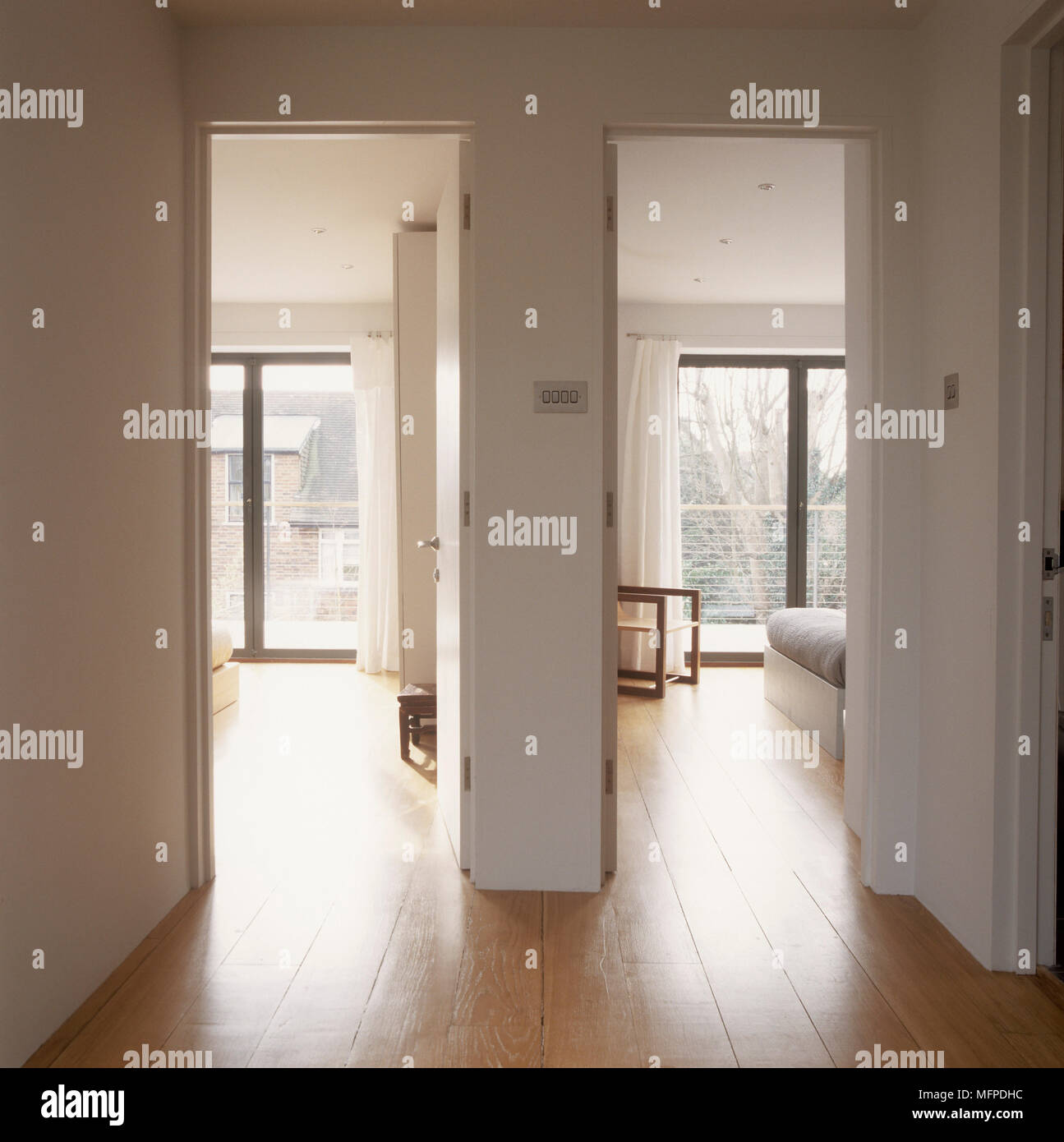 Interior hallway leading bedroom hi-res stock photography and images ...