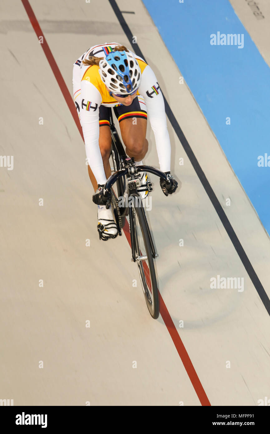 Female bicycle track racers Stock Photo - Alamy