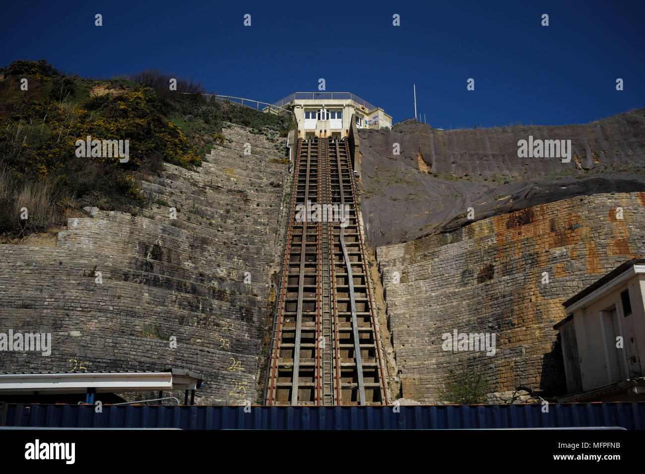 East Cliff funicular railway cliff lift closed due to a recent ...