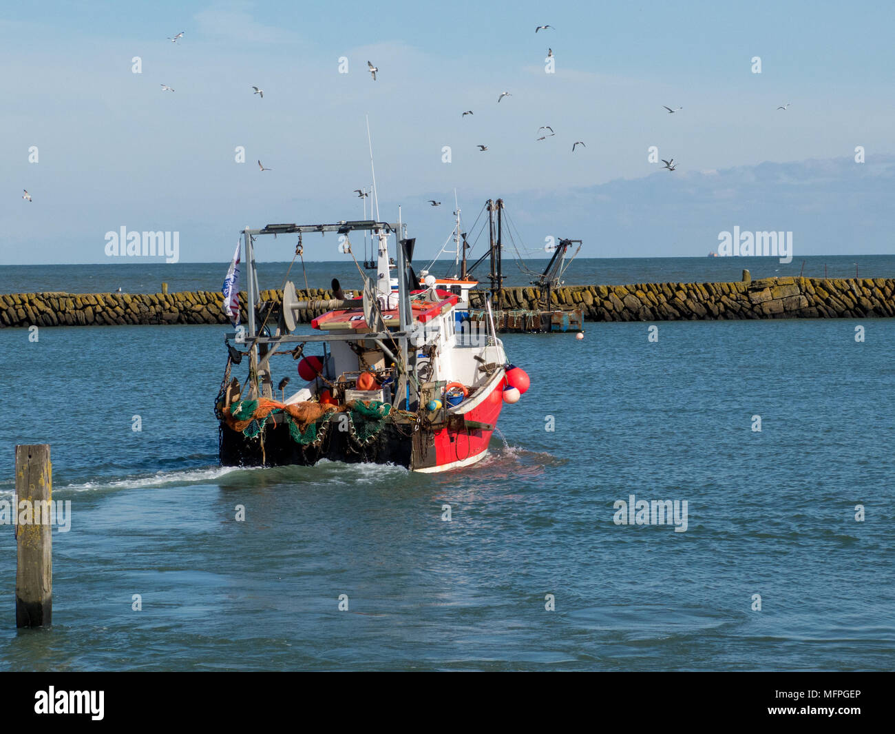 Trawler just back from the catch of the day Stock Photo - Alamy