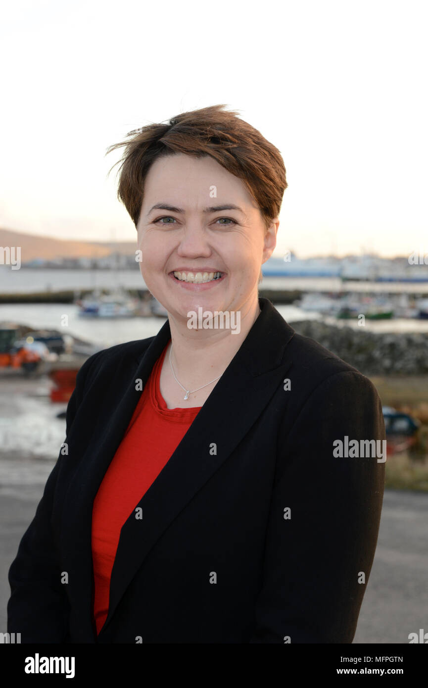 Ruth Davidson Scottish Conservative leader Scottish parliament Stock ...