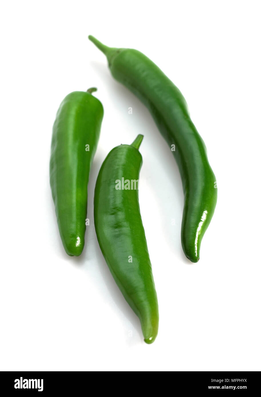 Green Chili Pepper, capsicum annuum Stock Photo - Alamy