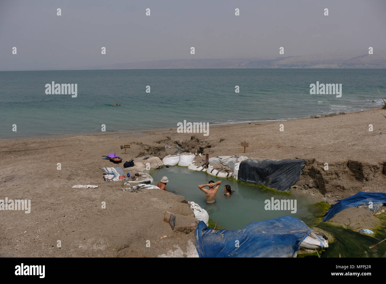 Dead sea bathers israel hi-res stock photography and images - Alamy