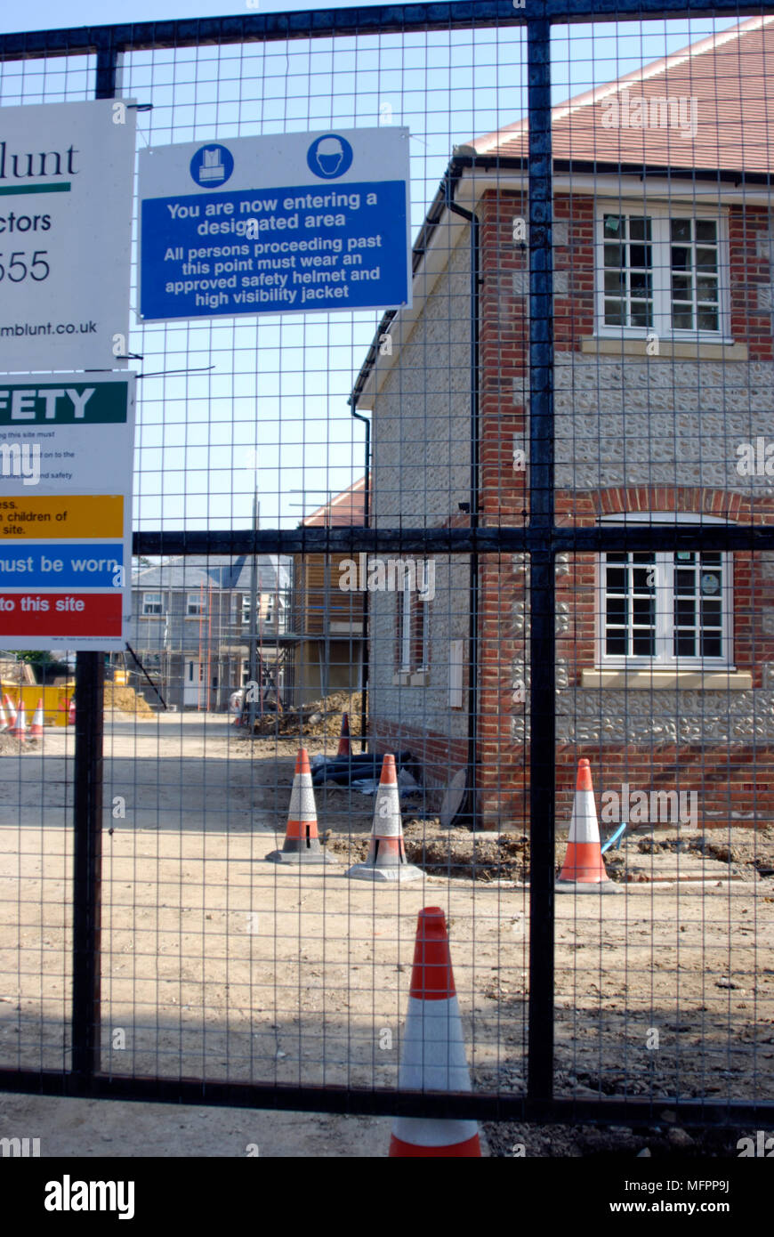Houses under construction countryside area in West Sussex Stock Photo ...