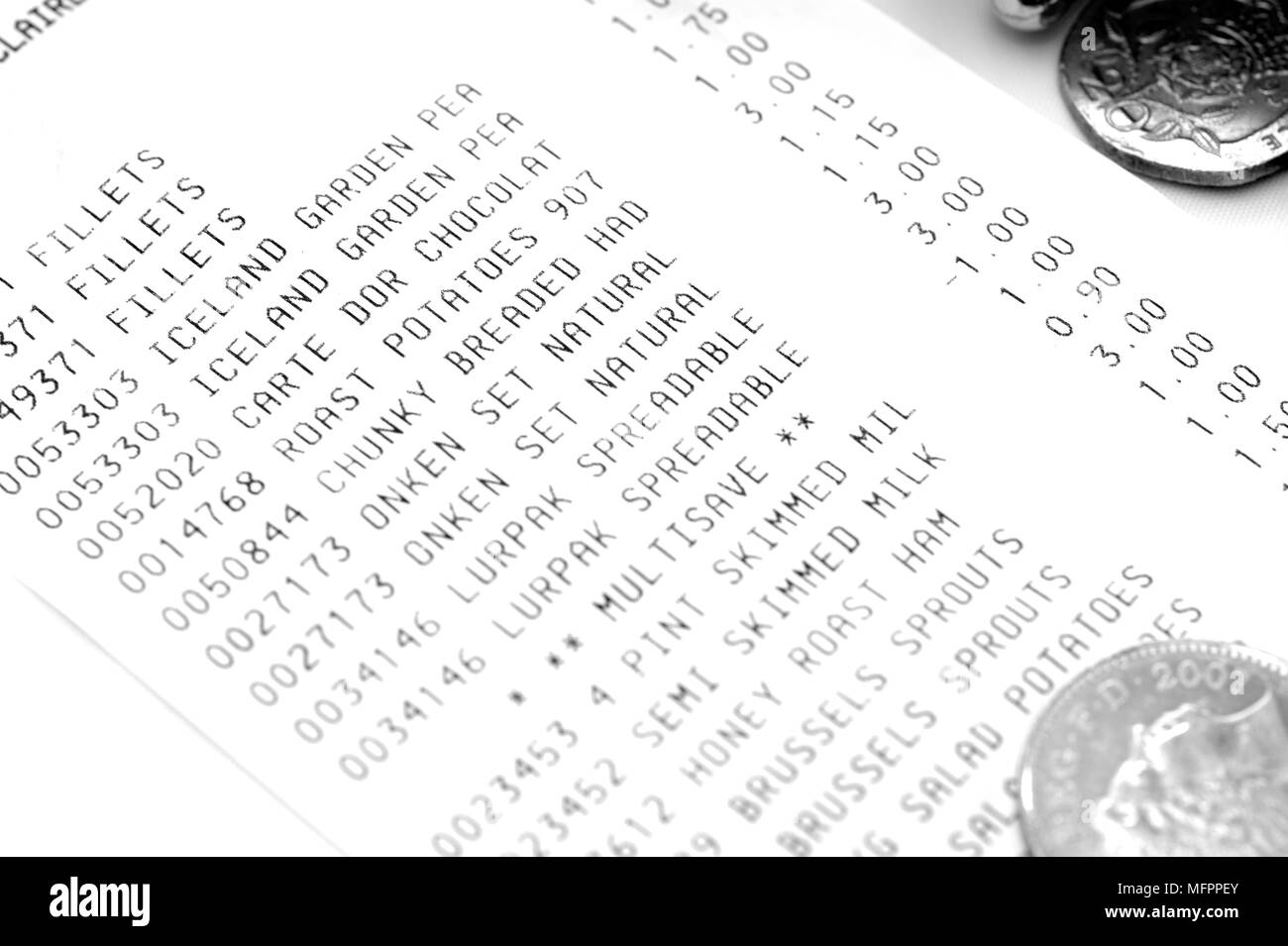 Shopping bill hi-res stock photography and images - Alamy