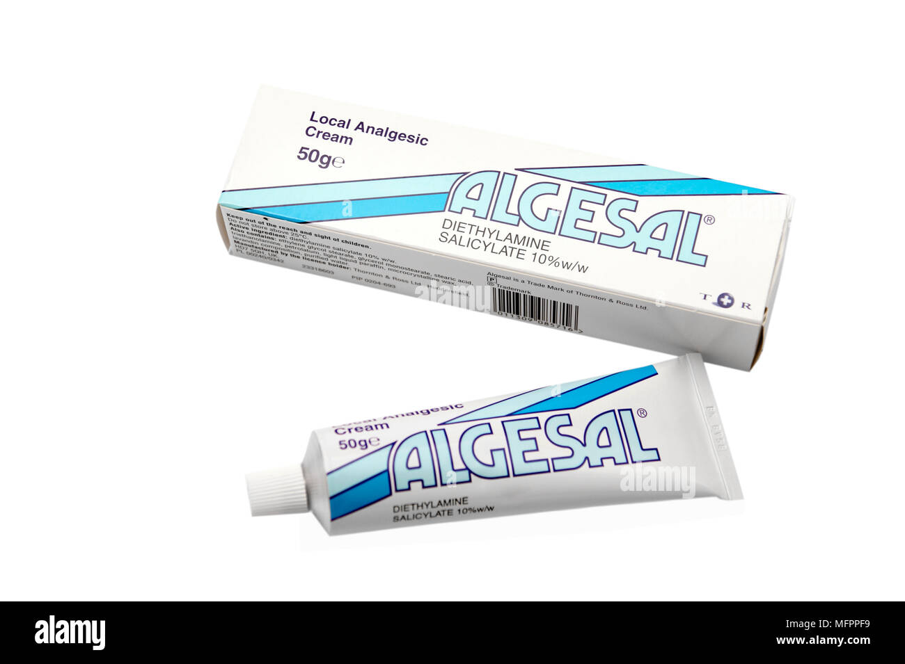 Algesal (diethylamine salicylate) an analgesic cream relieving symptoms ...
