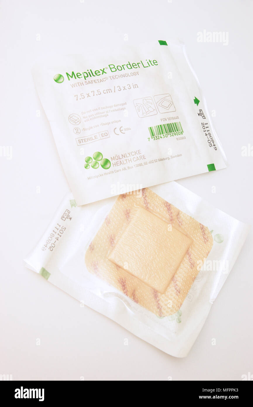 Mepilex borderlite iodine dressing / plaster to keep wound infection ...