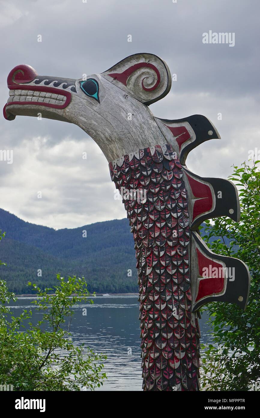 Potlatch totem park hi-res stock photography and images - Alamy