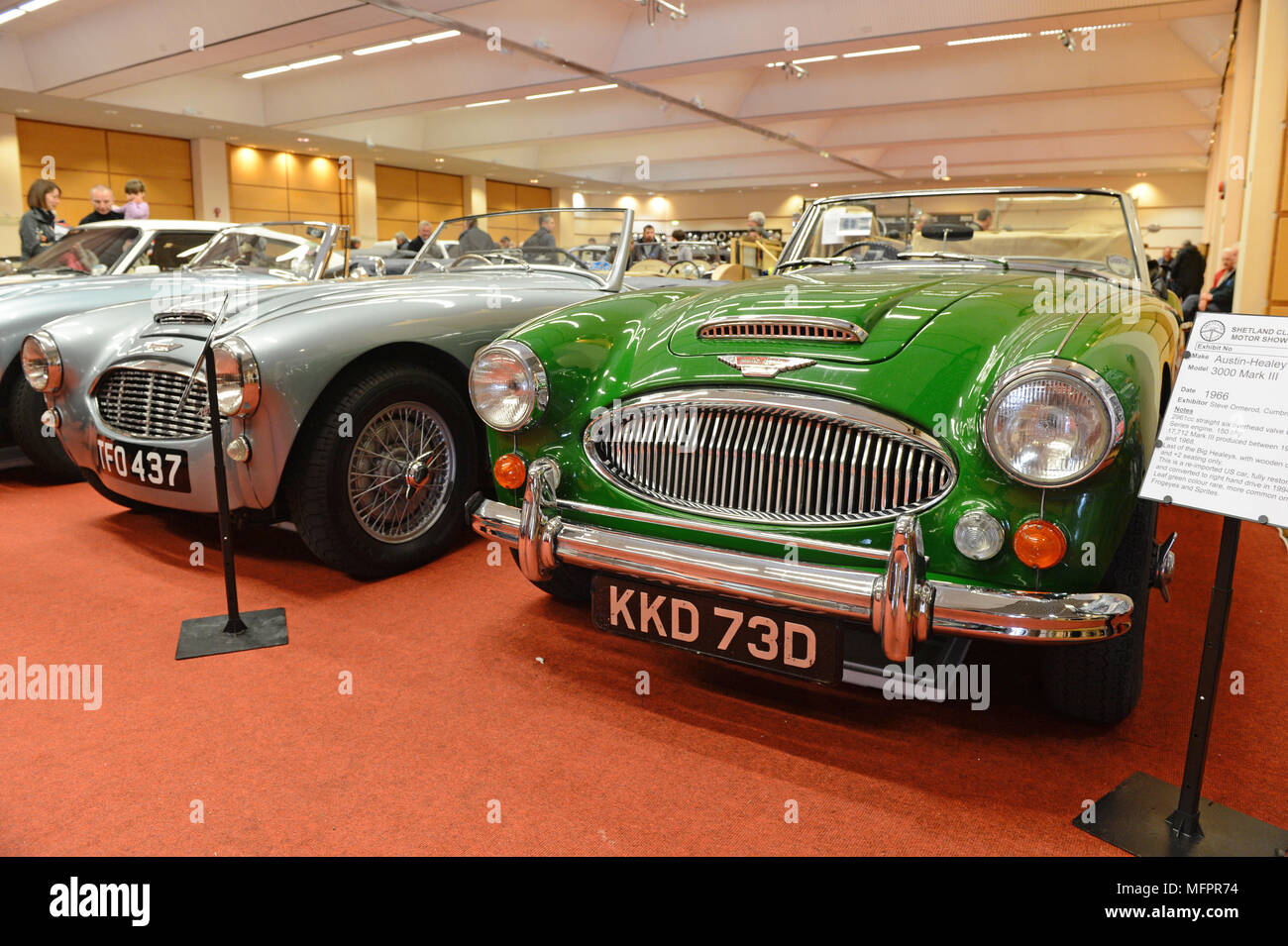 Classic car on display at the Shetland Classic Car Show at the ...