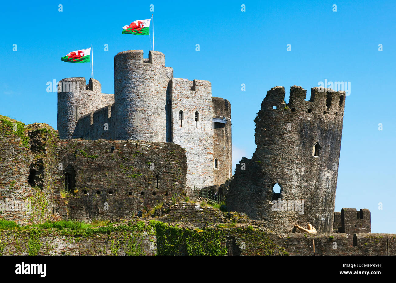 Cardiff castle wales red dragon hi-res stock photography and images - Alamy