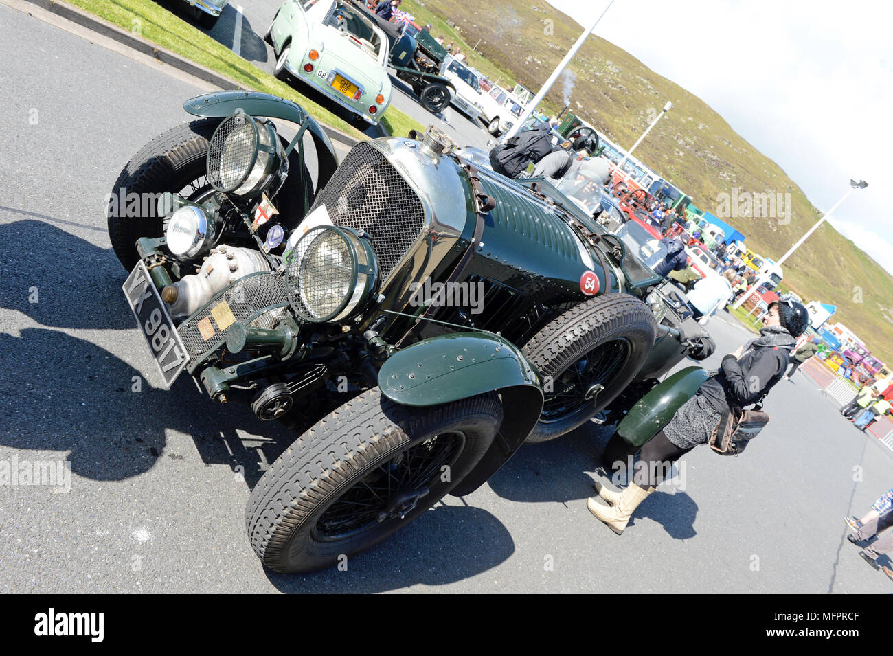 Classic car on display at the Shetland Classic Car Show at the ...