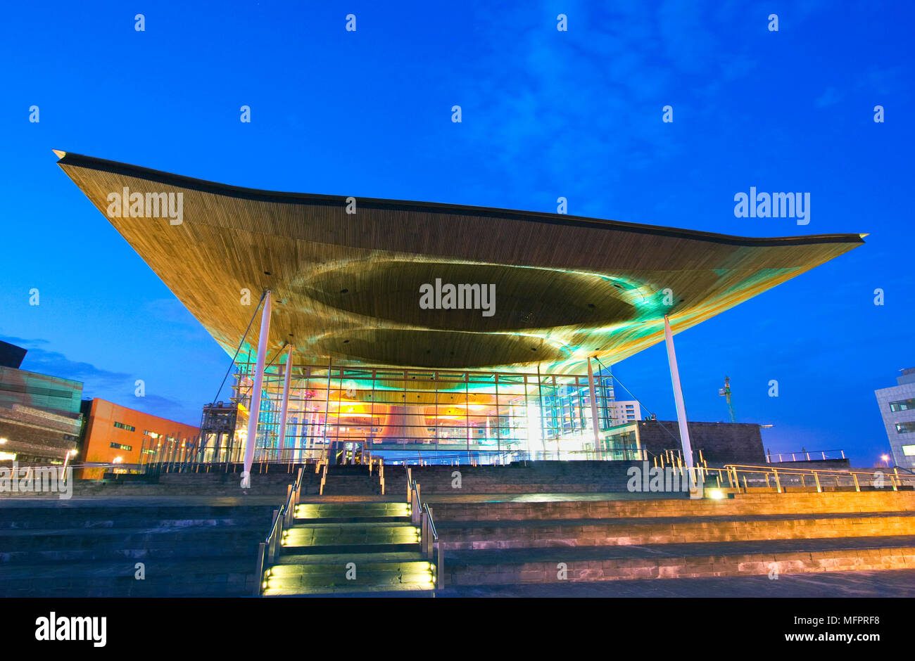 Welsh National Assembly, Cardiff Bay, Wales, UK Stock Photo - Alamy