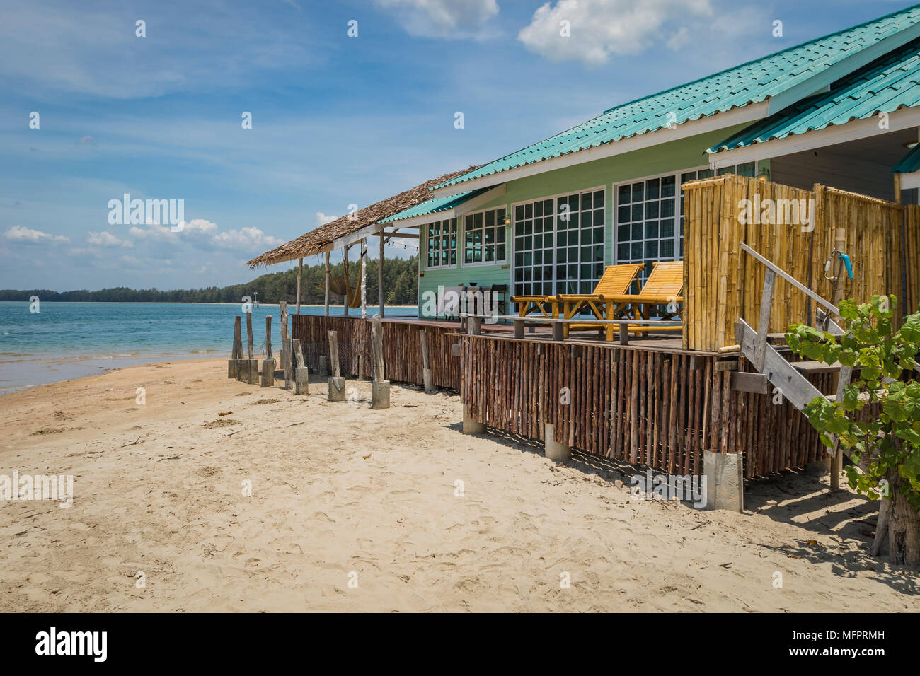 Beach house in Koh Lanta Stock Photo - Alamy