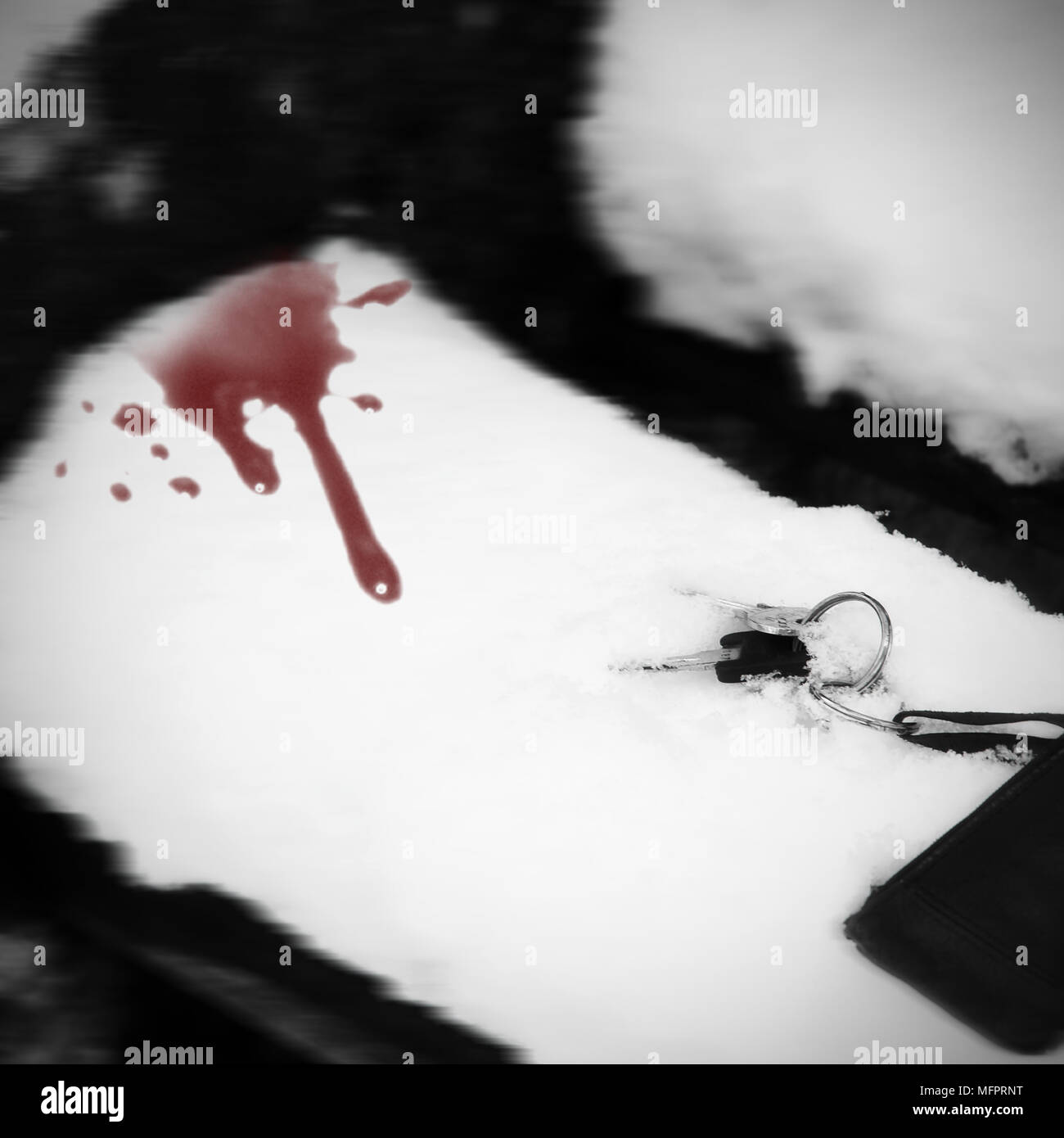 Blood snow crime hi-res stock photography and images - Alamy