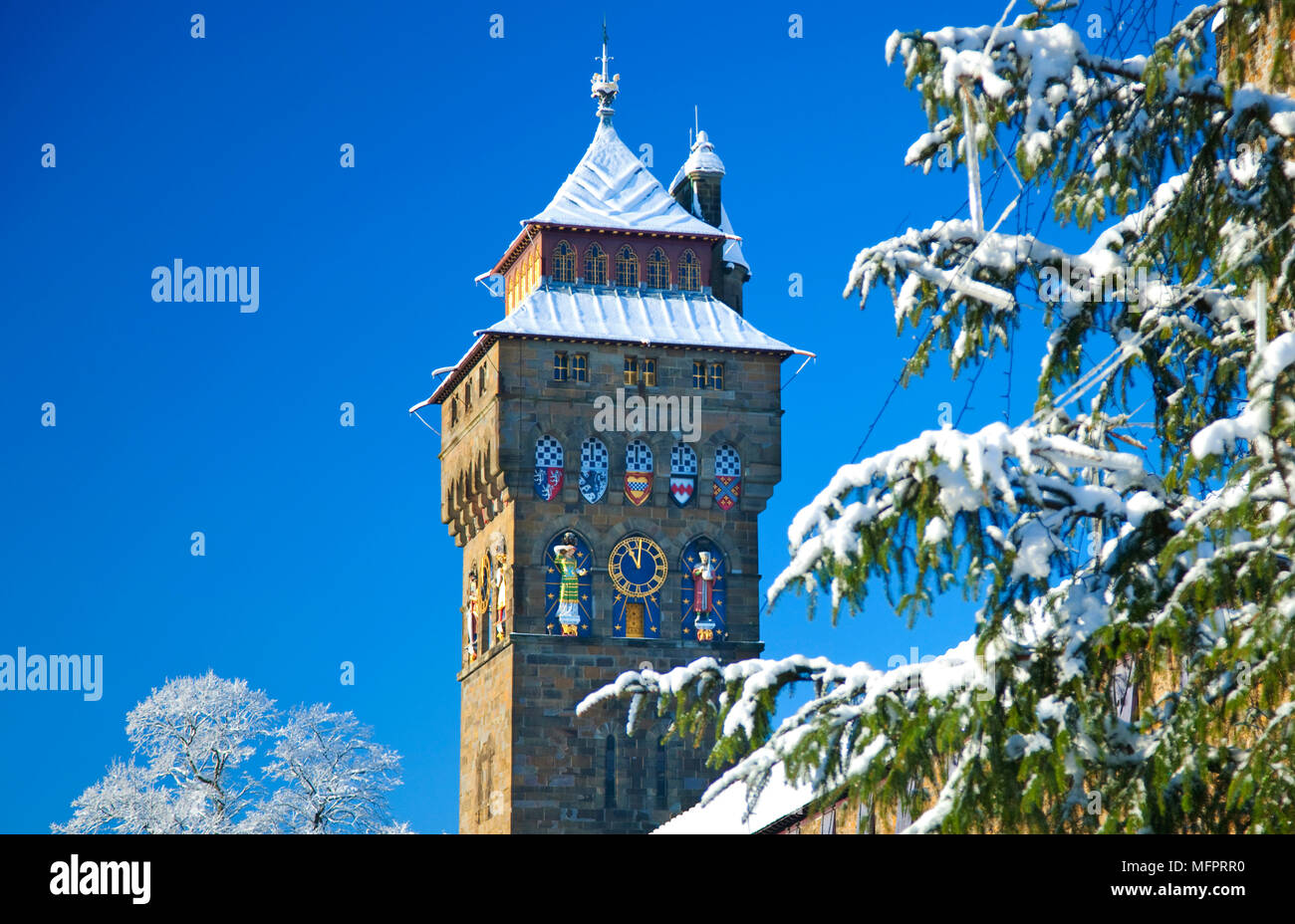 Cardiff Castle, Cardiff, Wales, UK Stock Photo - Alamy