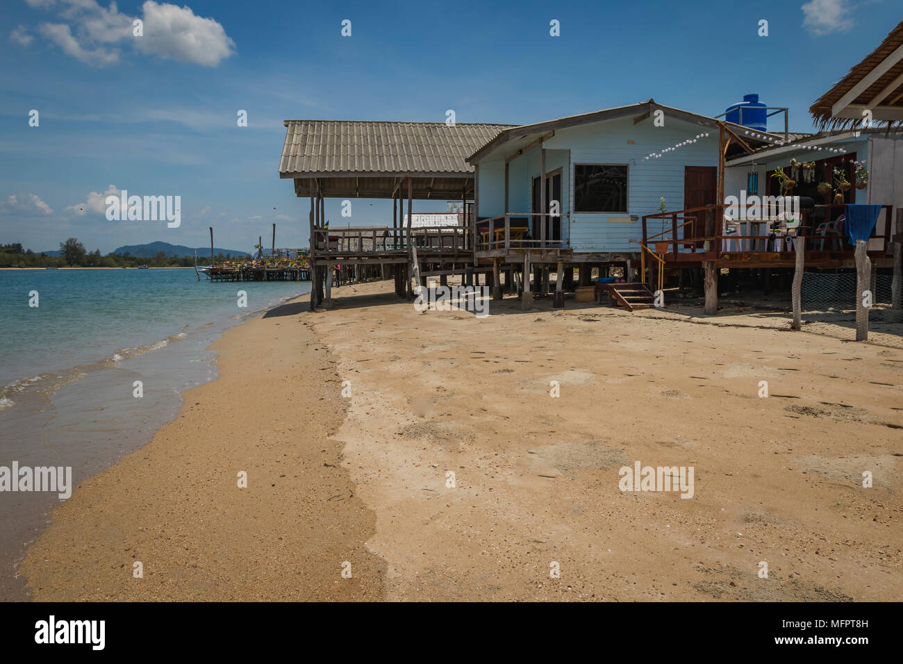 Beach house in Koh Lanta Stock Photo - Alamy