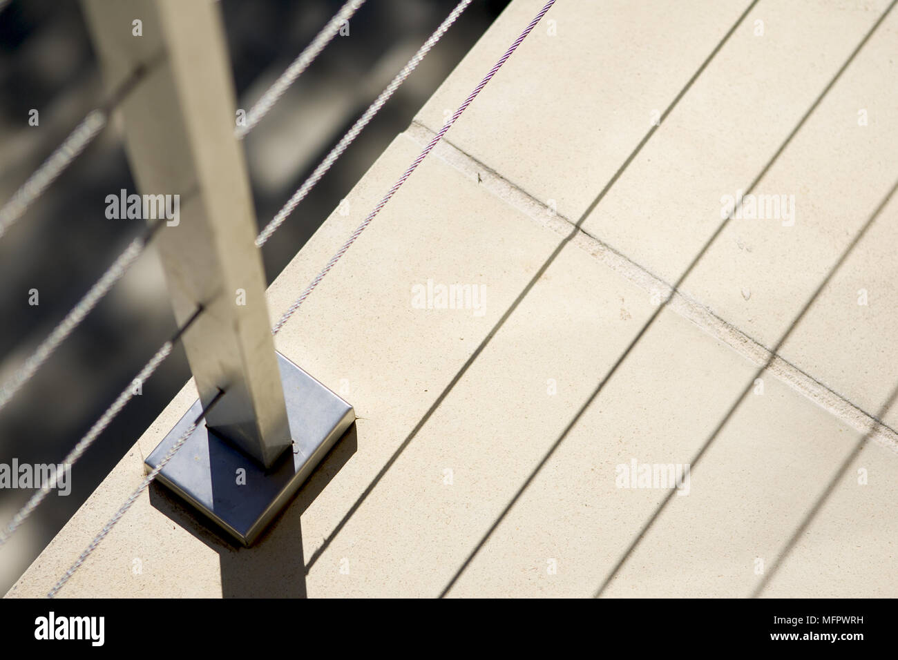Close up steel railing of balcony Stock Photo - Alamy