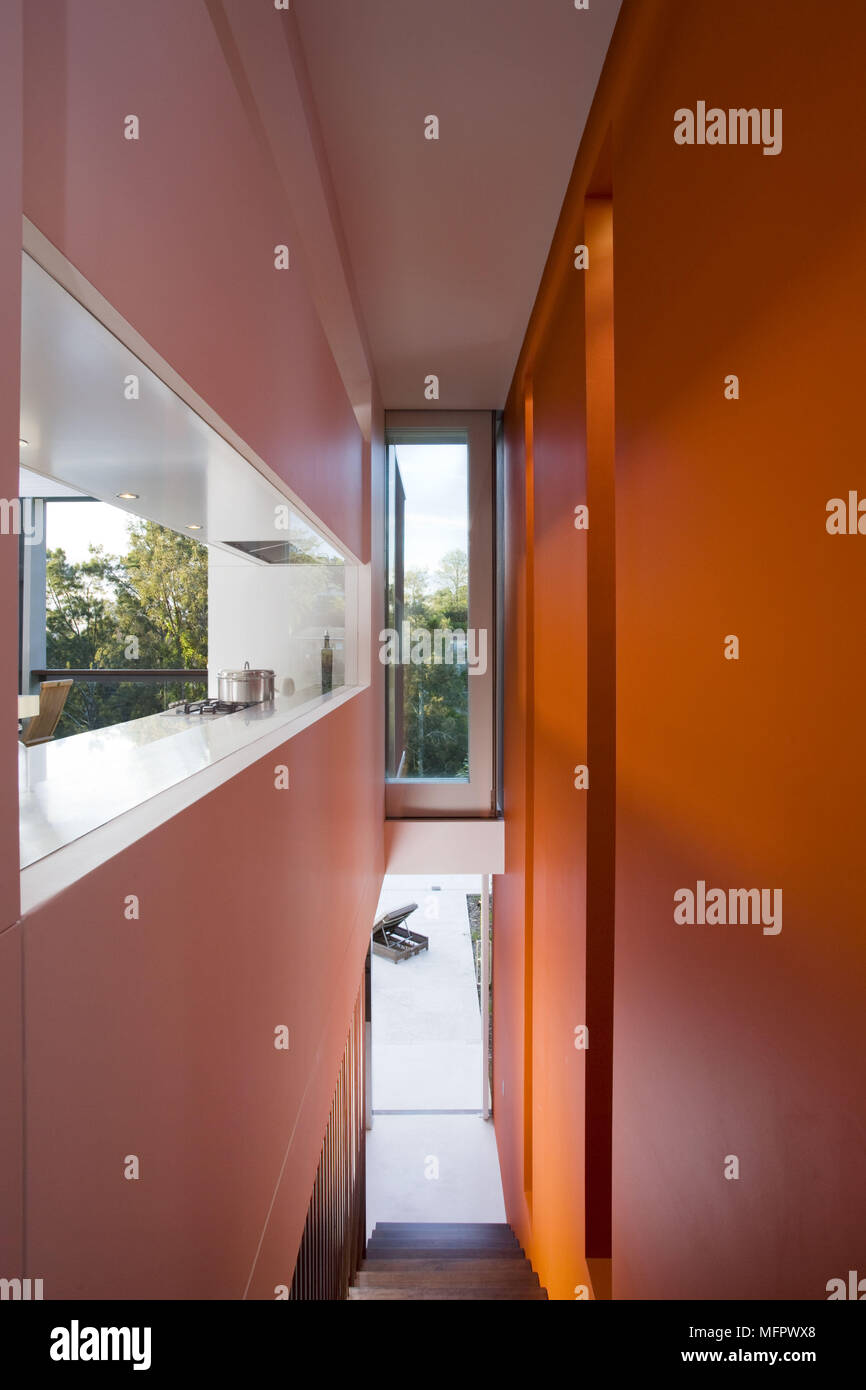 Orange hallway hi-res stock photography and images - Alamy