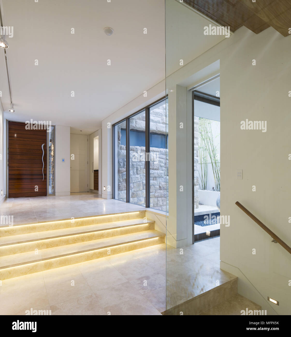 Modern open plan hallway Stock Photo - Alamy