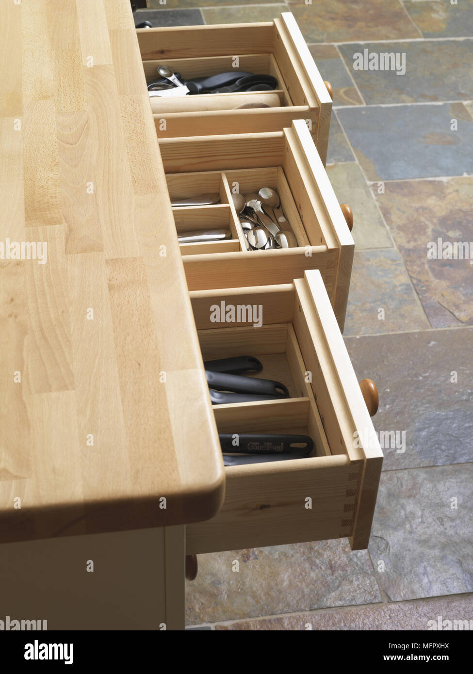 Cutlery drawer drawers hi-res stock photography and images - Alamy