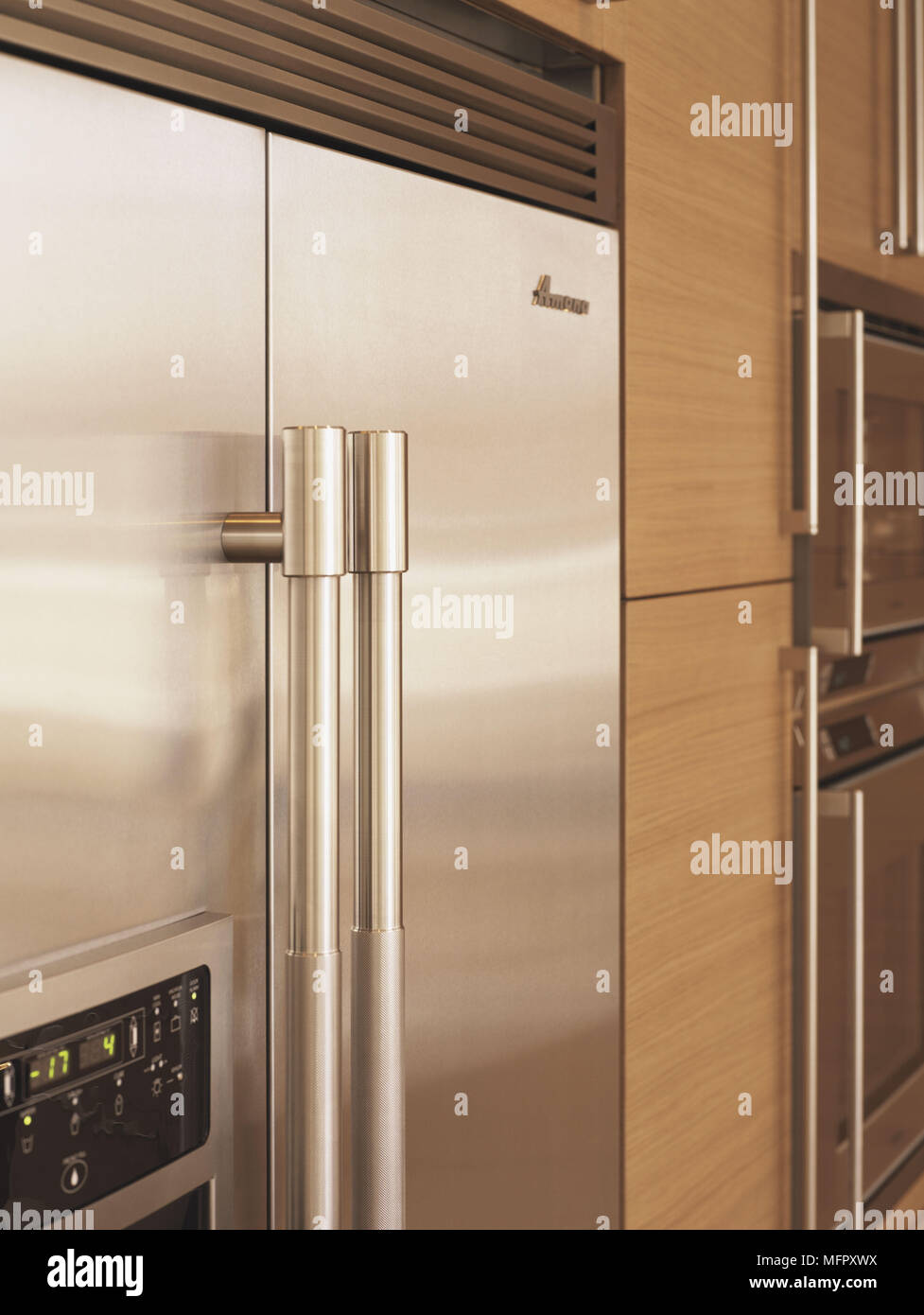 Stainless steel handles Stock Photo - Alamy