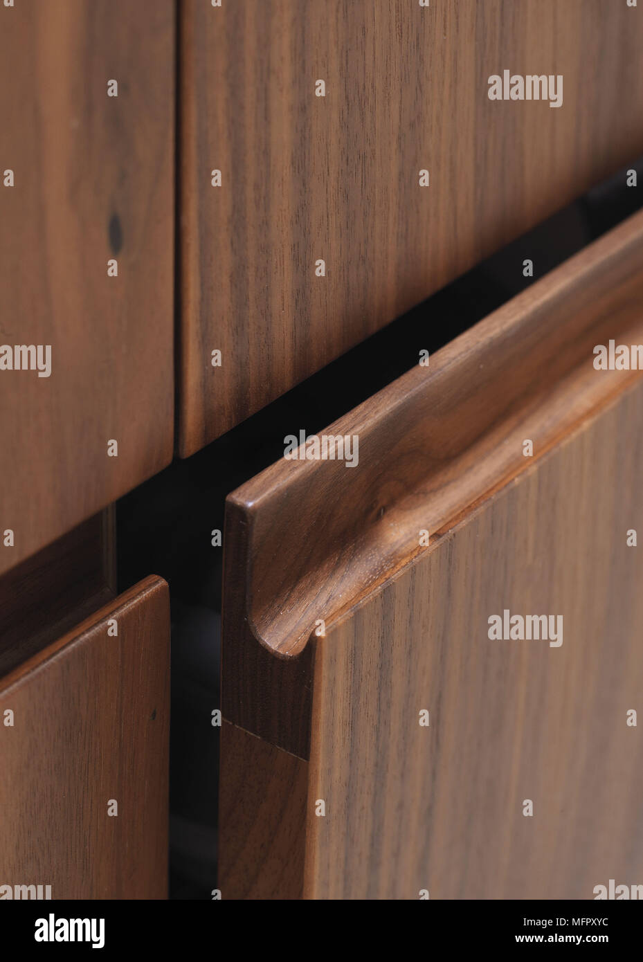 Wooden kitchen unit Stock Photo - Alamy