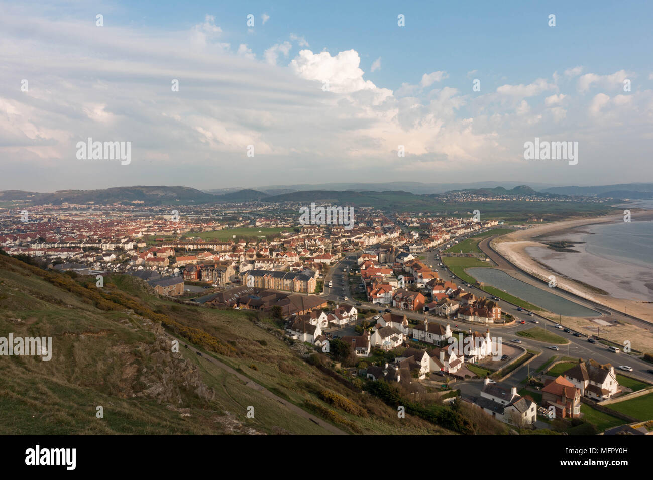 LLandudno from the Great Orme. Conwy. Wales Stock Photo - Alamy