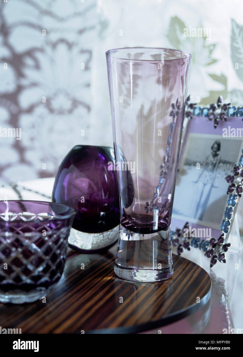 Contemporary glassware vases Stock Photo - Alamy