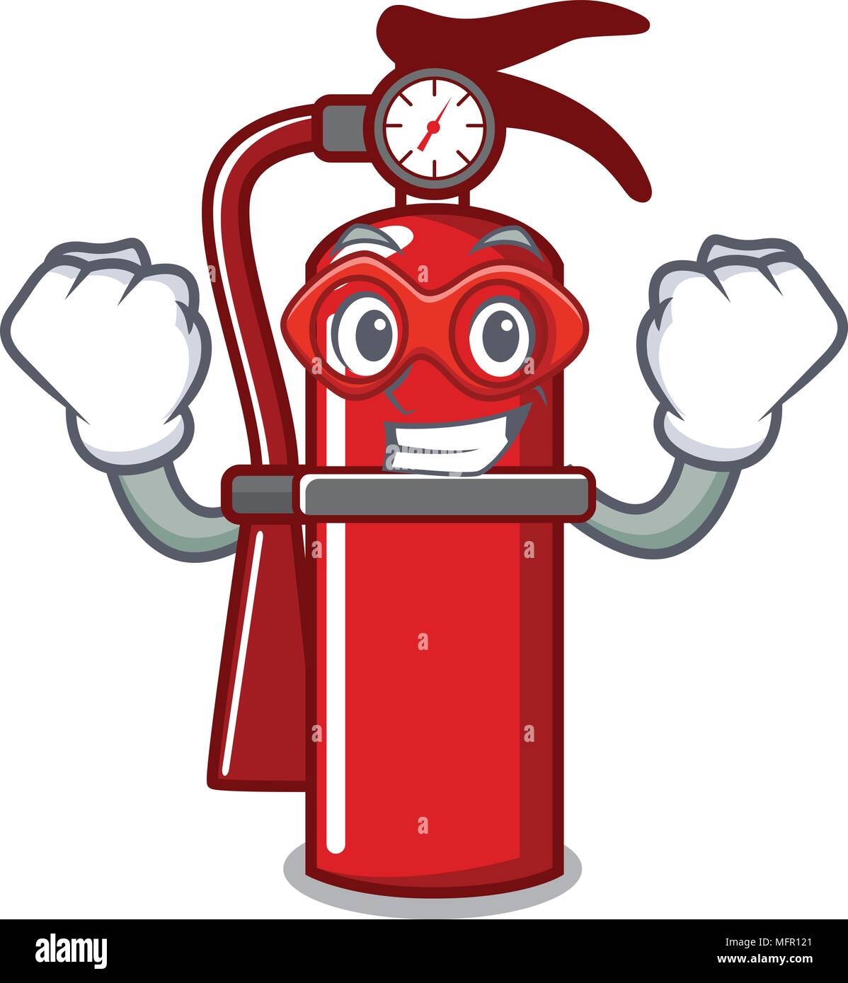Super hero fire extinguisher character cartoon Stock Vector Image & Art ...