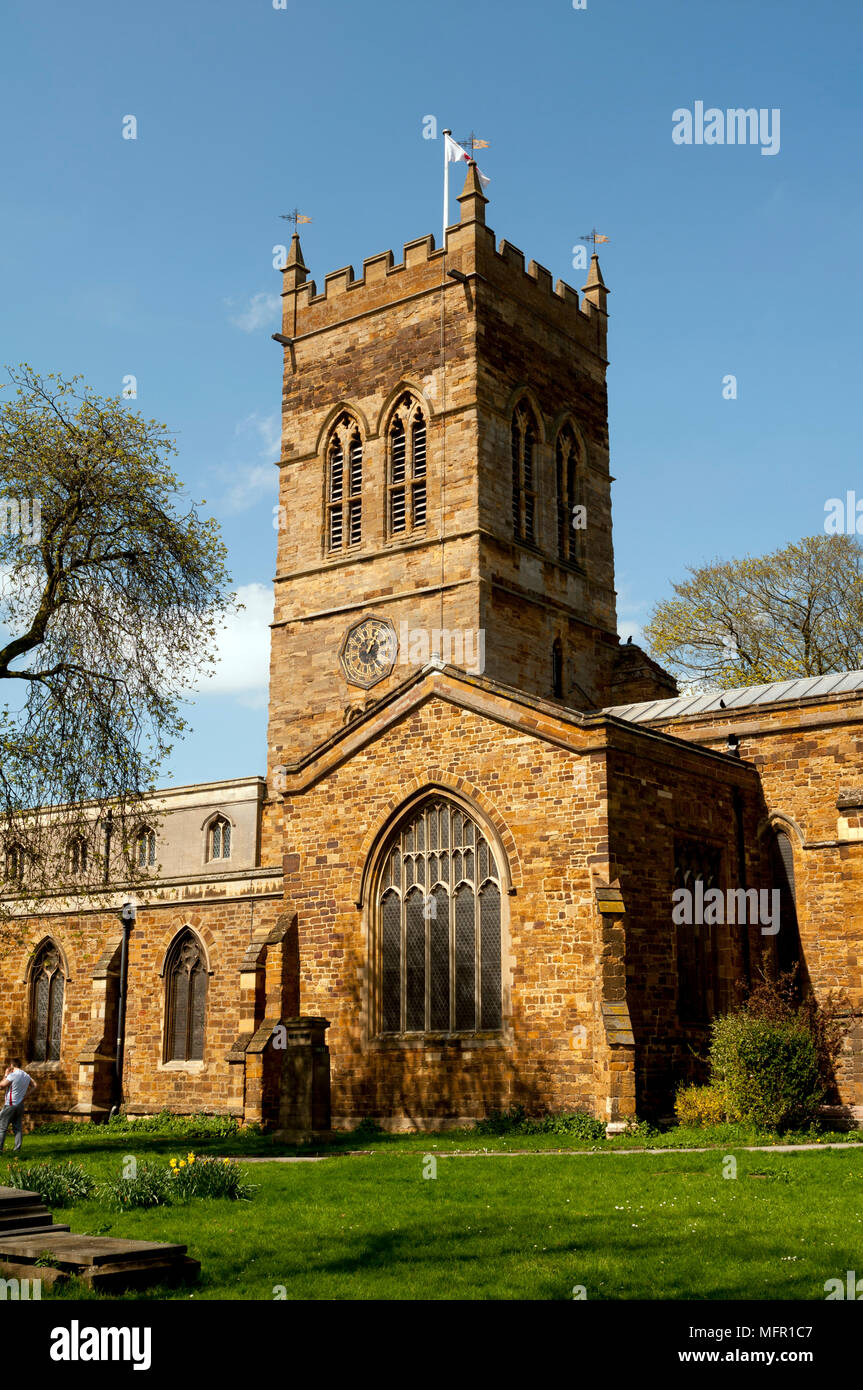 St. Giles Church, Northampton, Northamptonshire, England, UK Stock ...