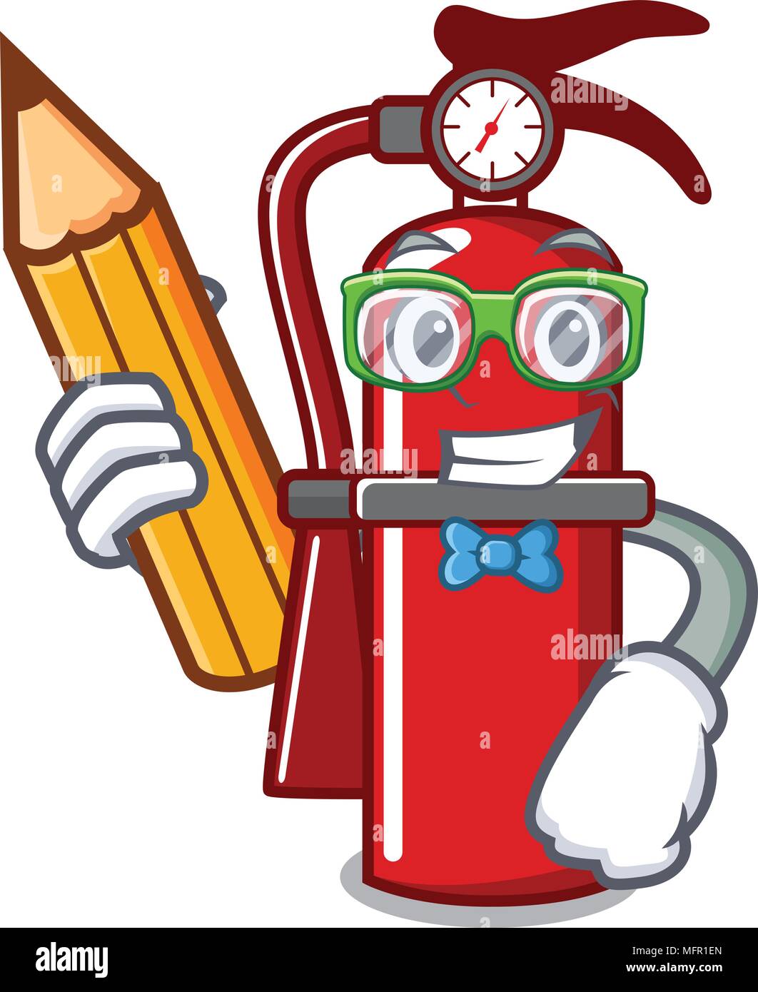 Student fire extinguisher character cartoon Stock Vector Image & Art ...