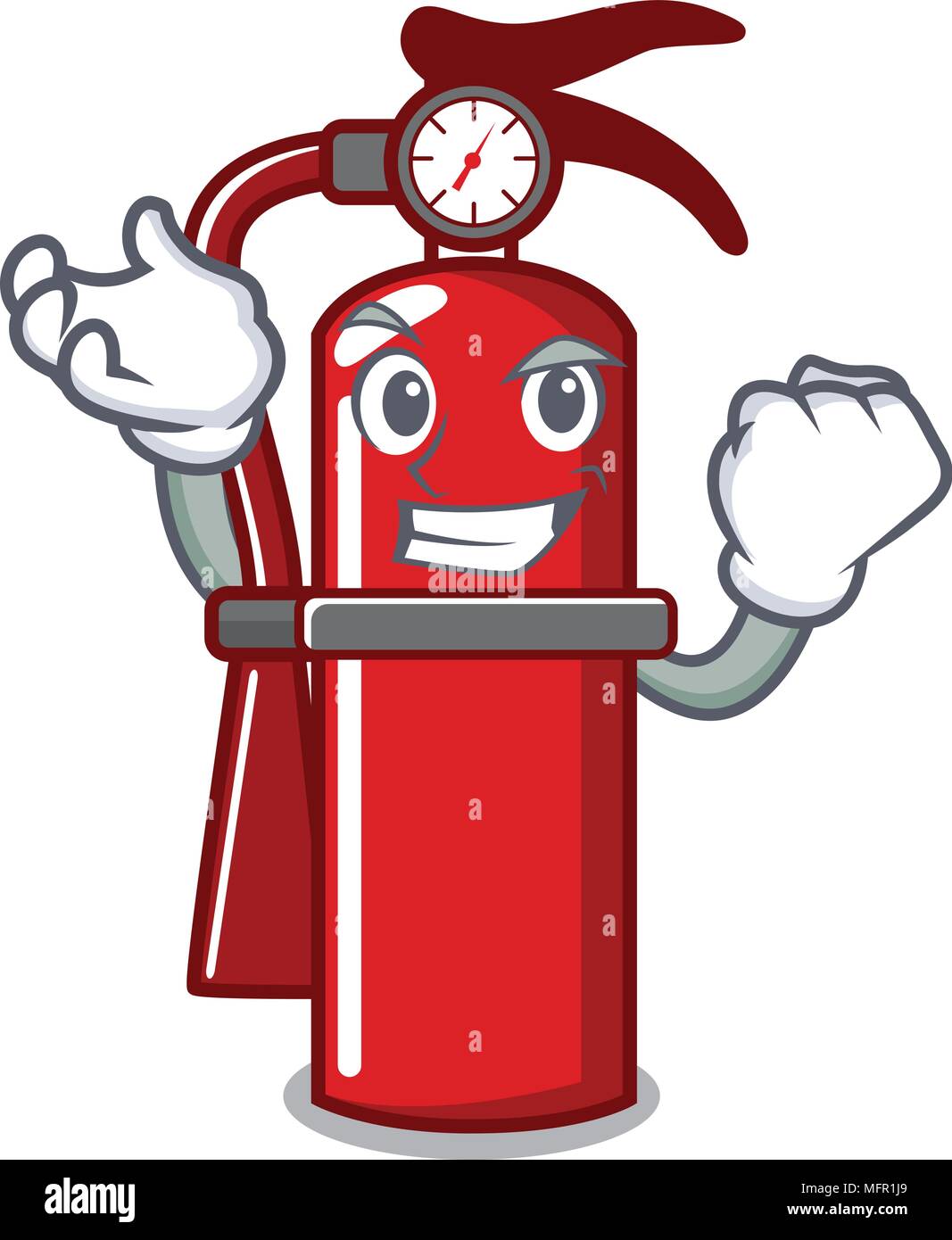 Successful fire extinguisher character cartoon Stock Vector Image & Art ...
