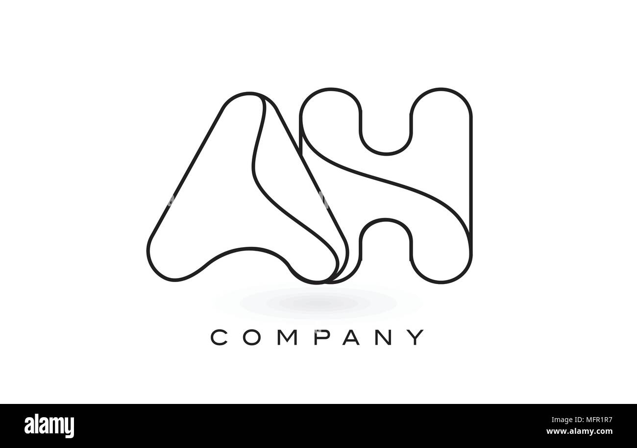 Ah font logo Black and White Stock Photos & Images - Alamy
