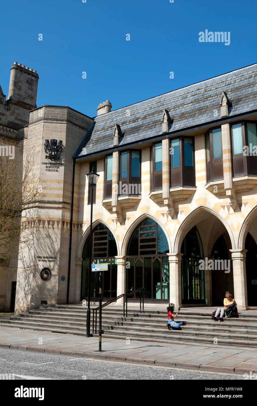The Guildhall extension, Northampton, Northamptonshire, England, UK ...