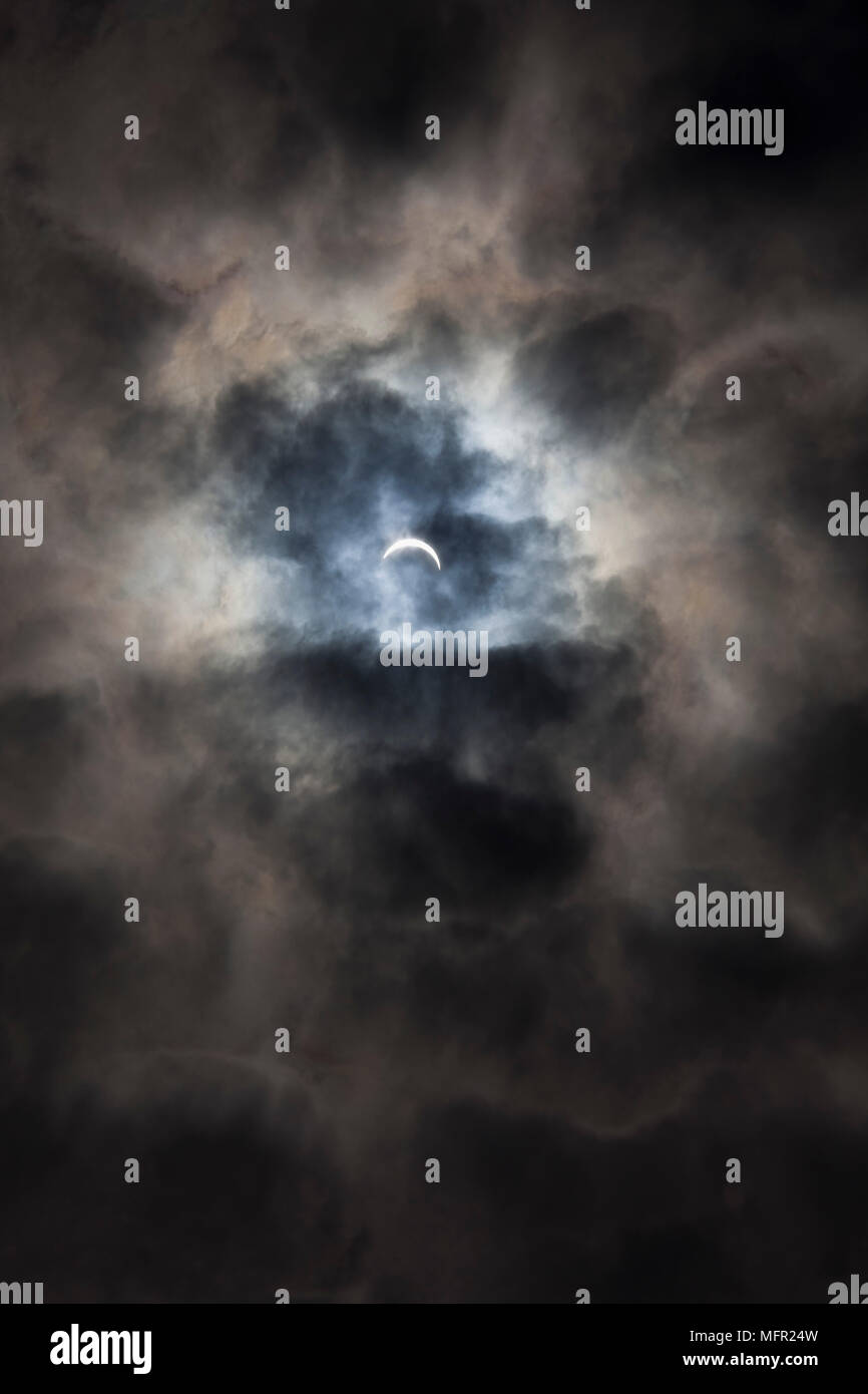 Solar eclipse in Wuhan, China, on 22 July 2009 Stock Photo - Alamy