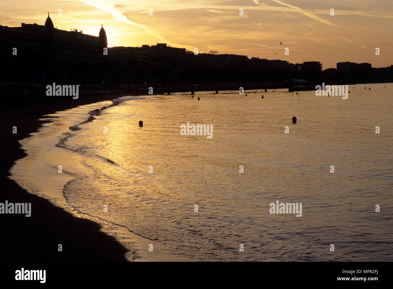 Cannes harbour sunset hi-res stock photography and images - Alamy