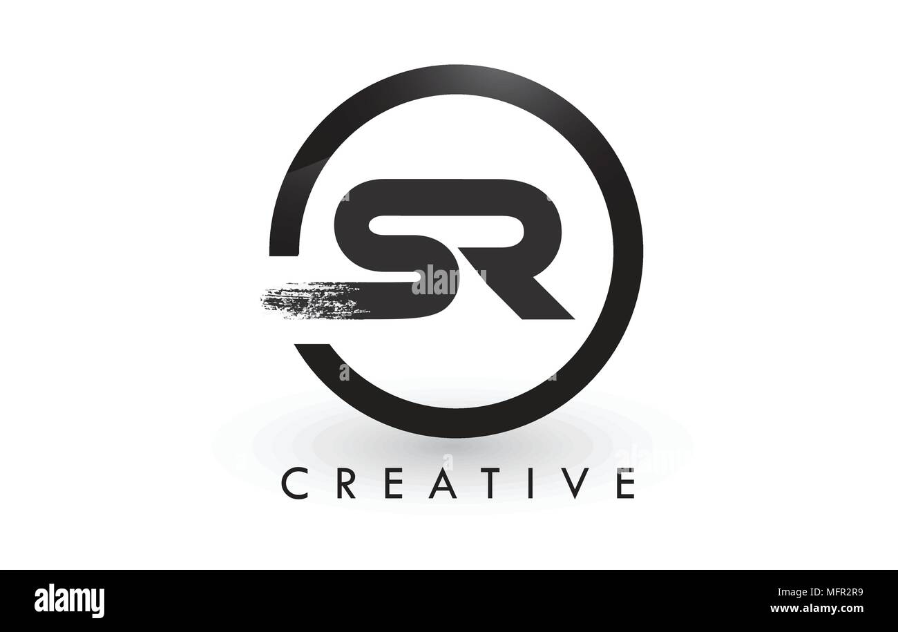 Sr logo design Stock Vector Images - Alamy