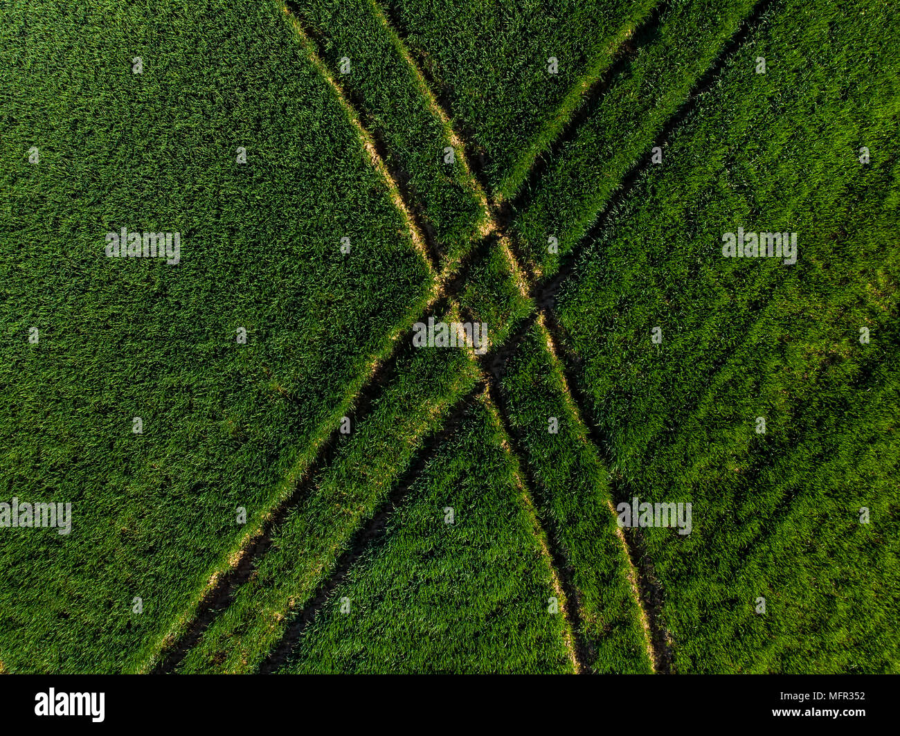 Aerial top view crop circle hi-res stock photography and images - Alamy