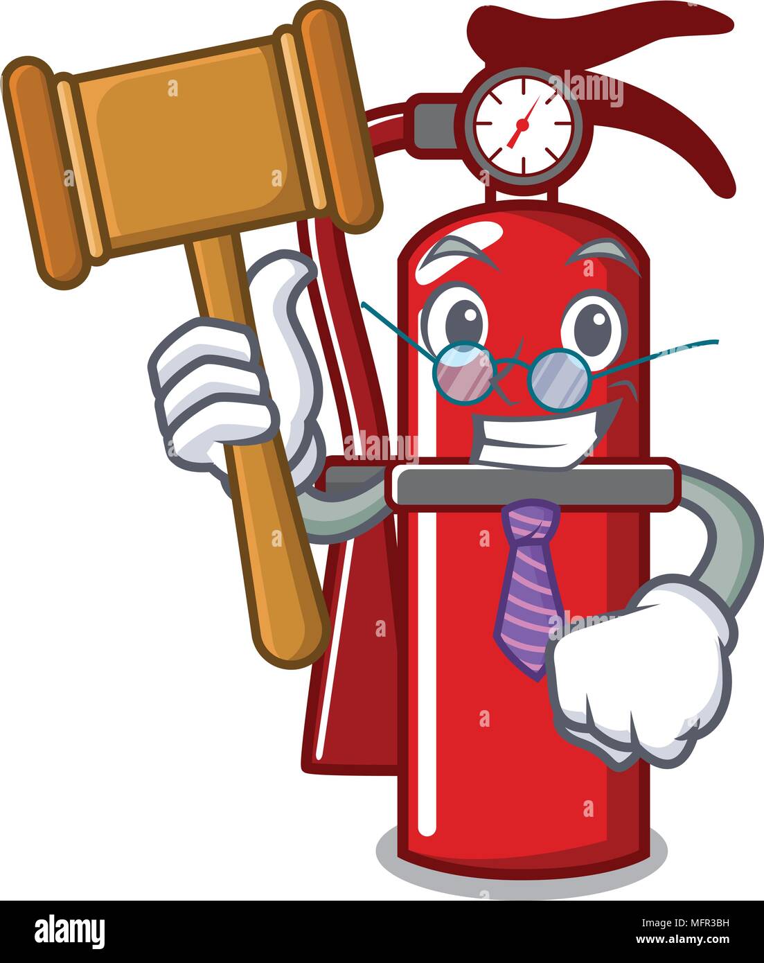 Judge fire extinguisher mascot cartoon Stock Vector Image & Art - Alamy