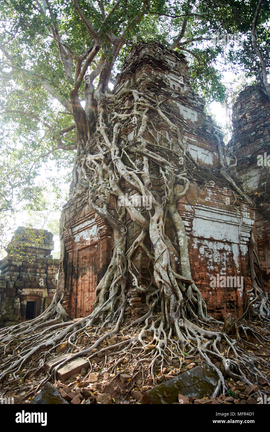 most south sanctuary Prasat Pram on the west side It has five towers or ...