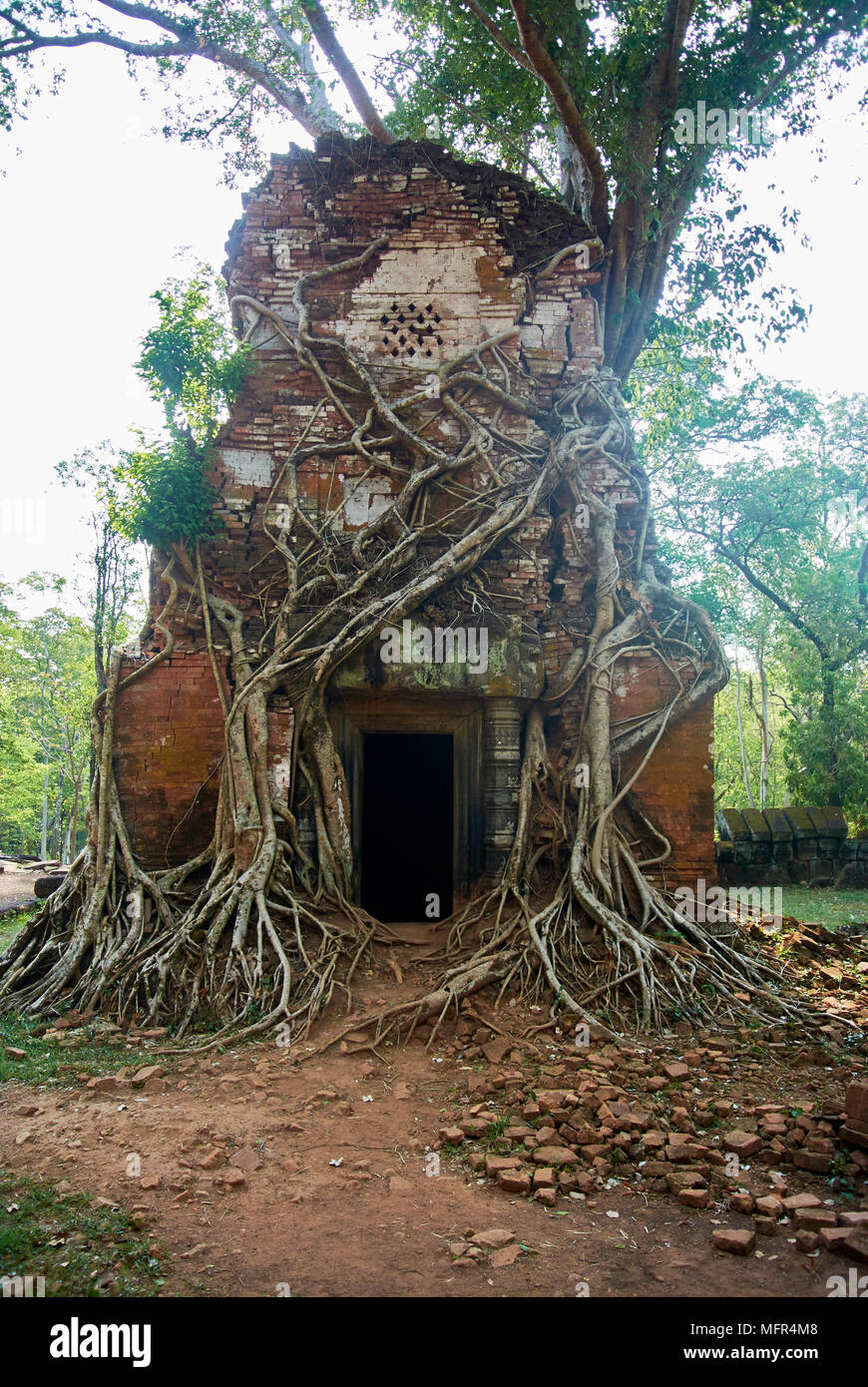 most south sanctuary Prasat Pram on the west side It has five towers or ...