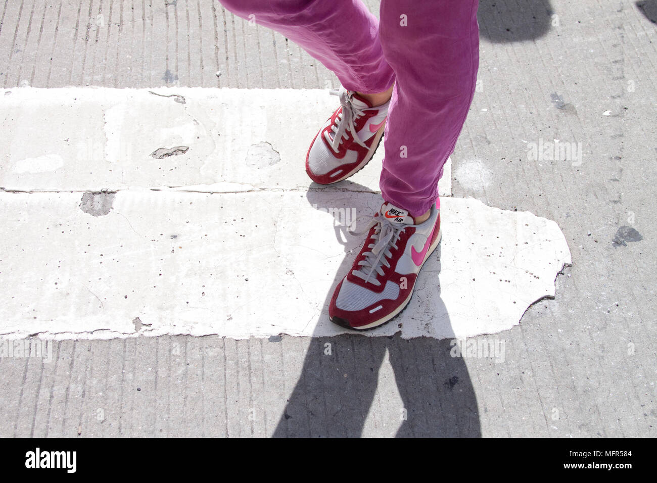 Female sneakers shoes Stock Photo - Alamy