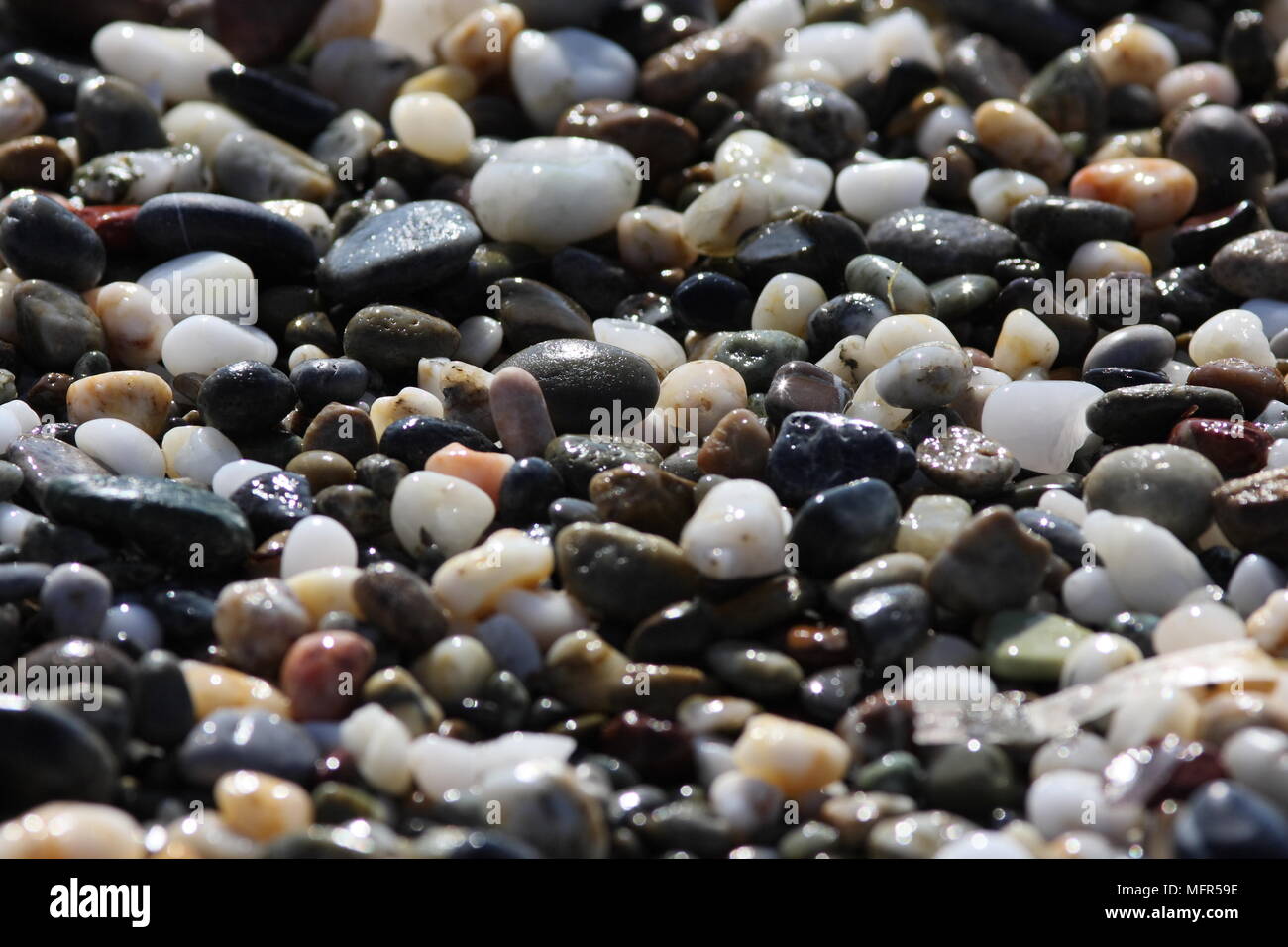 Flint beach, south coast of Crete Stock Photo - Alamy